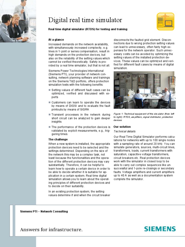 Real Time Digital Simulator (RTDS) For Testing and Training | PDF ...