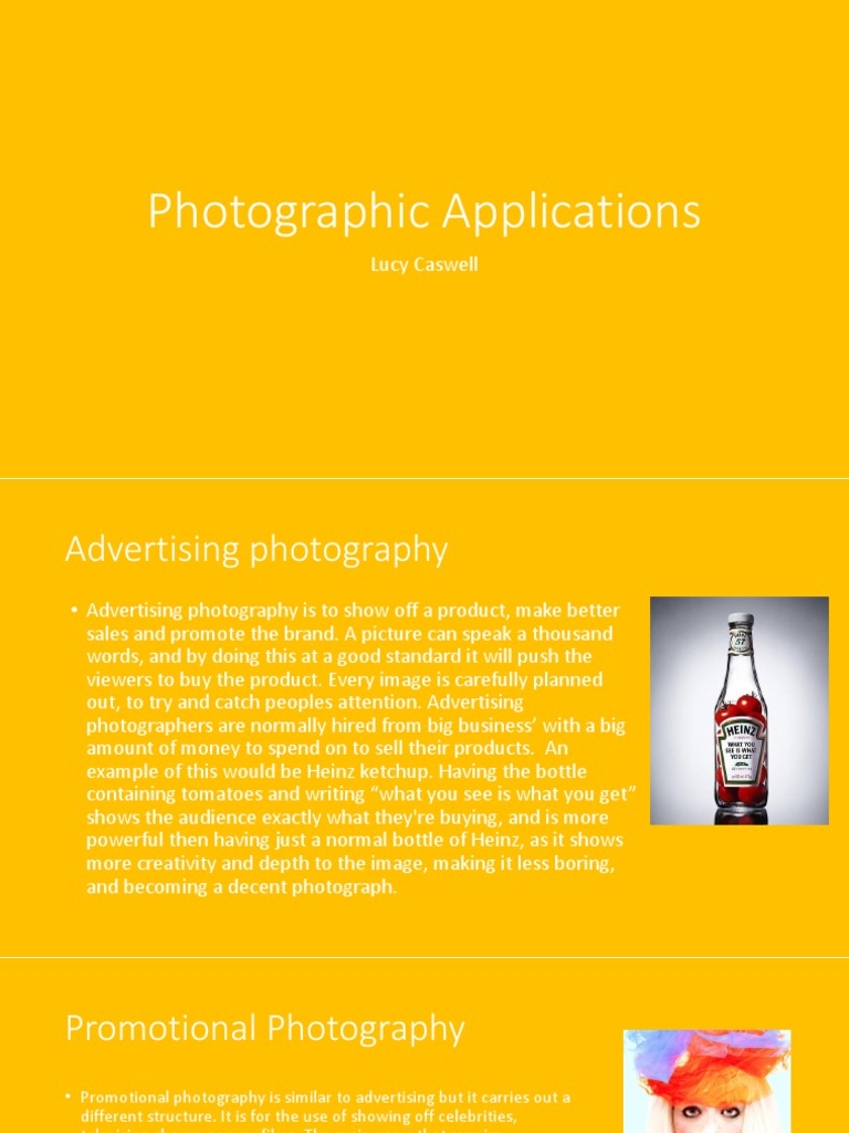 Photographic Applications | PDF | Portrait Photography | Surgery