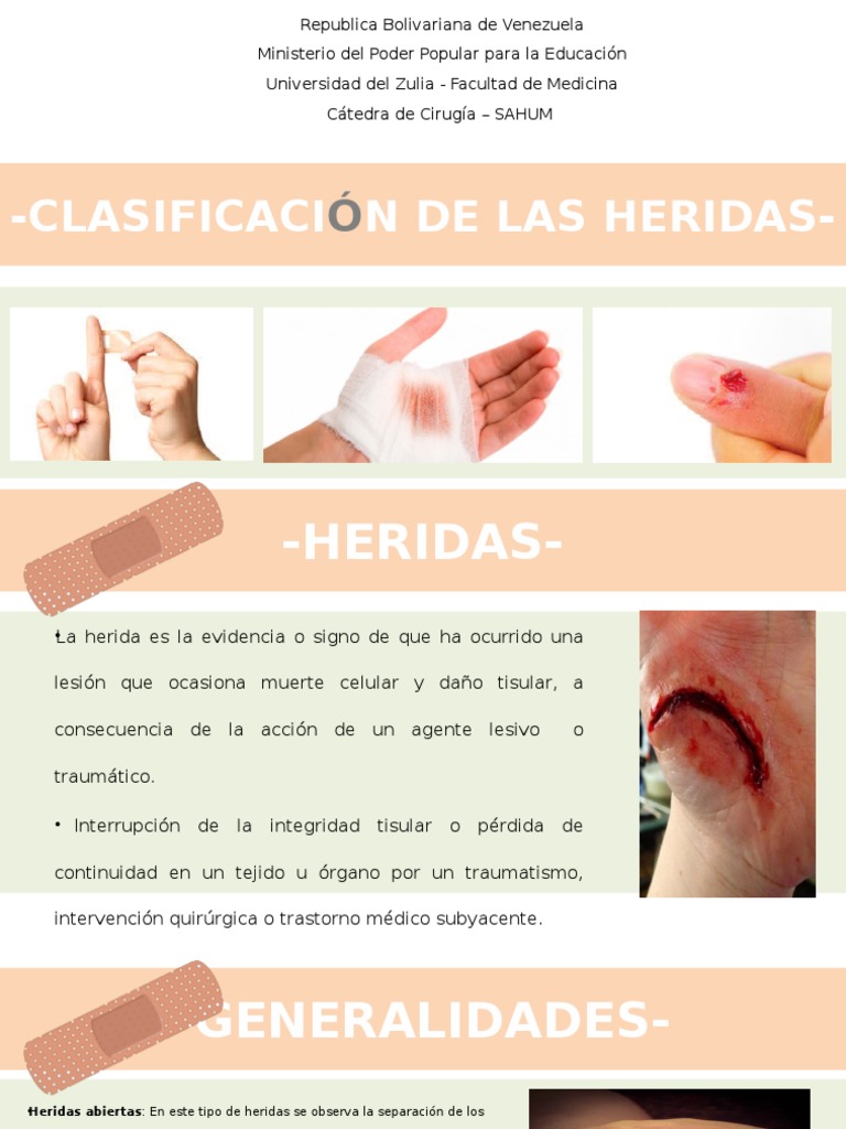 Heridas Quirurgicas | PDF | Herida | Especialidades Medicas