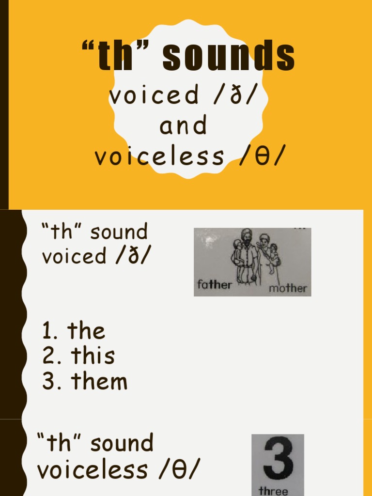"th" sounds: voiced /ð/ and voiceless /θ/ | PDF