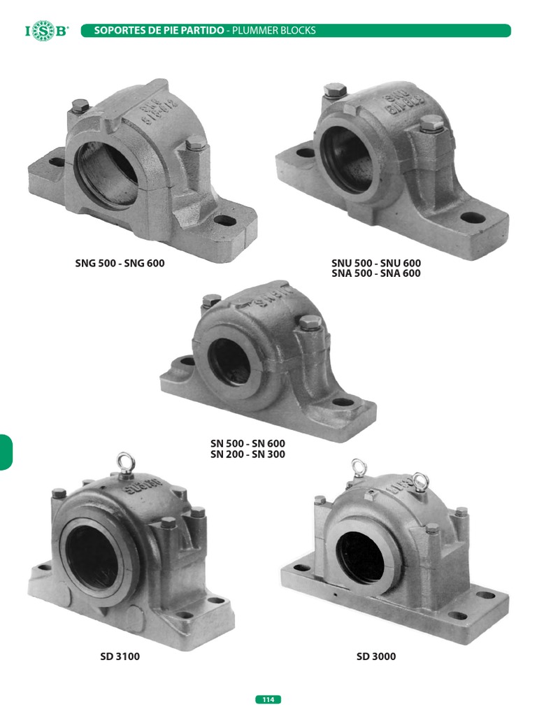 Soportes Plummer Blocks SNG 500-600 | PDF