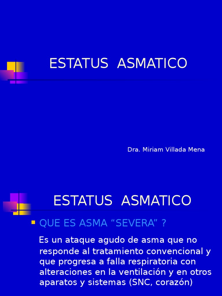 Manejo del Estado Asmático Severo | PDF