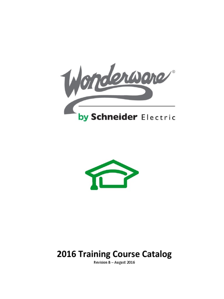 2016 Wonderware Training Catalog RevB 08 2016 | PDF | Educational ...