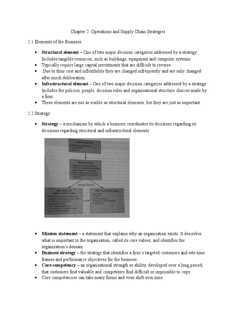 Introduction To Operations and Supply Chain Management Chapter 2 | PDF ...