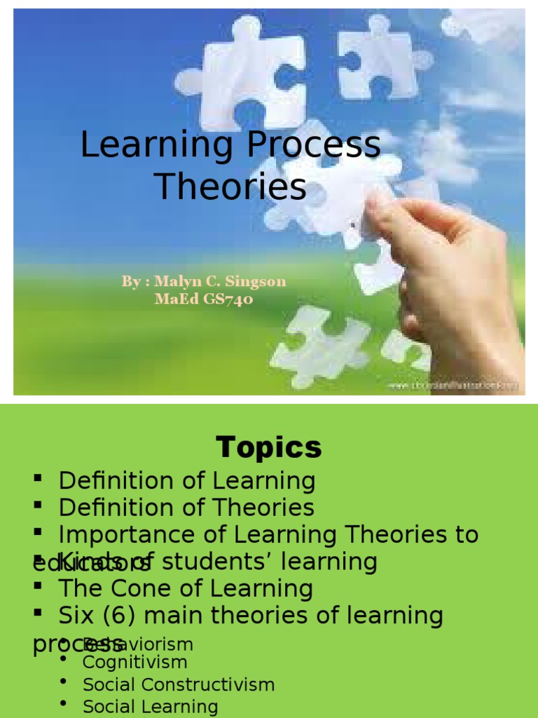 Theories of Learning | PDF | Behaviorism | Learning
