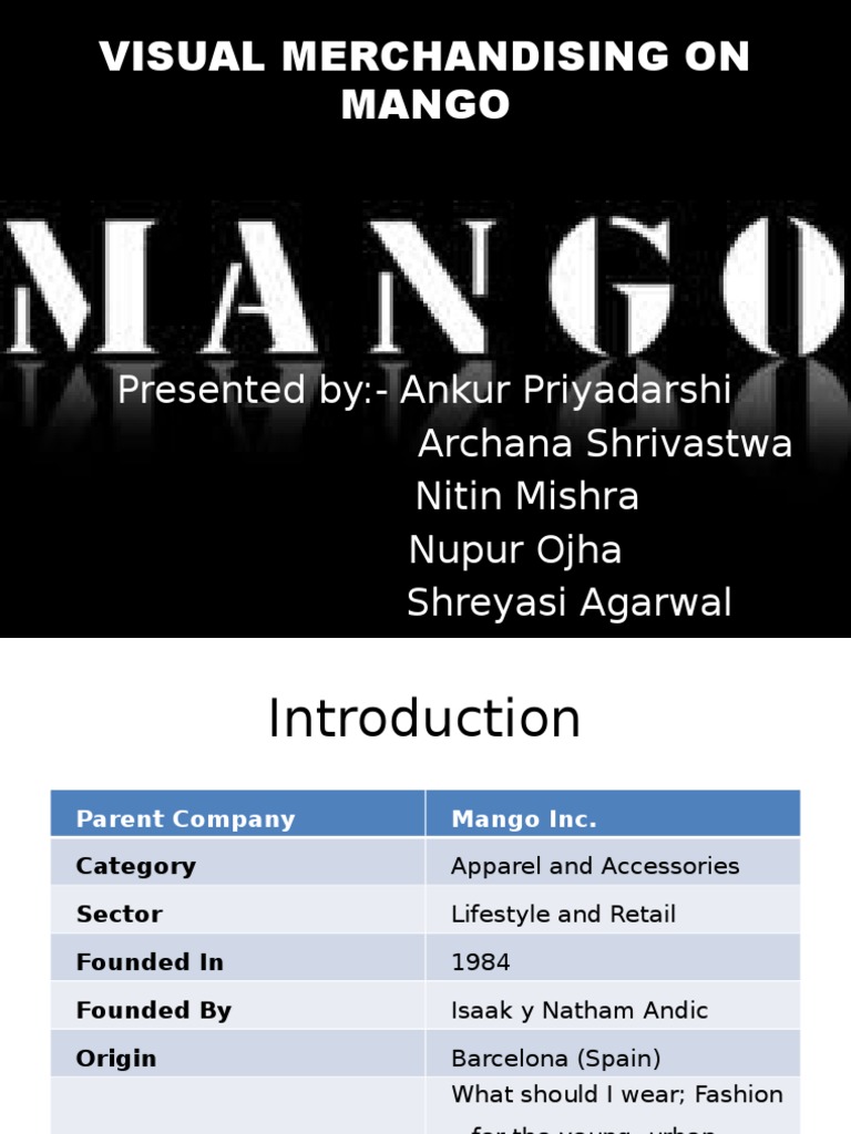 Visual Merchandising On Mango | PDF | Market Segmentation | Brand
