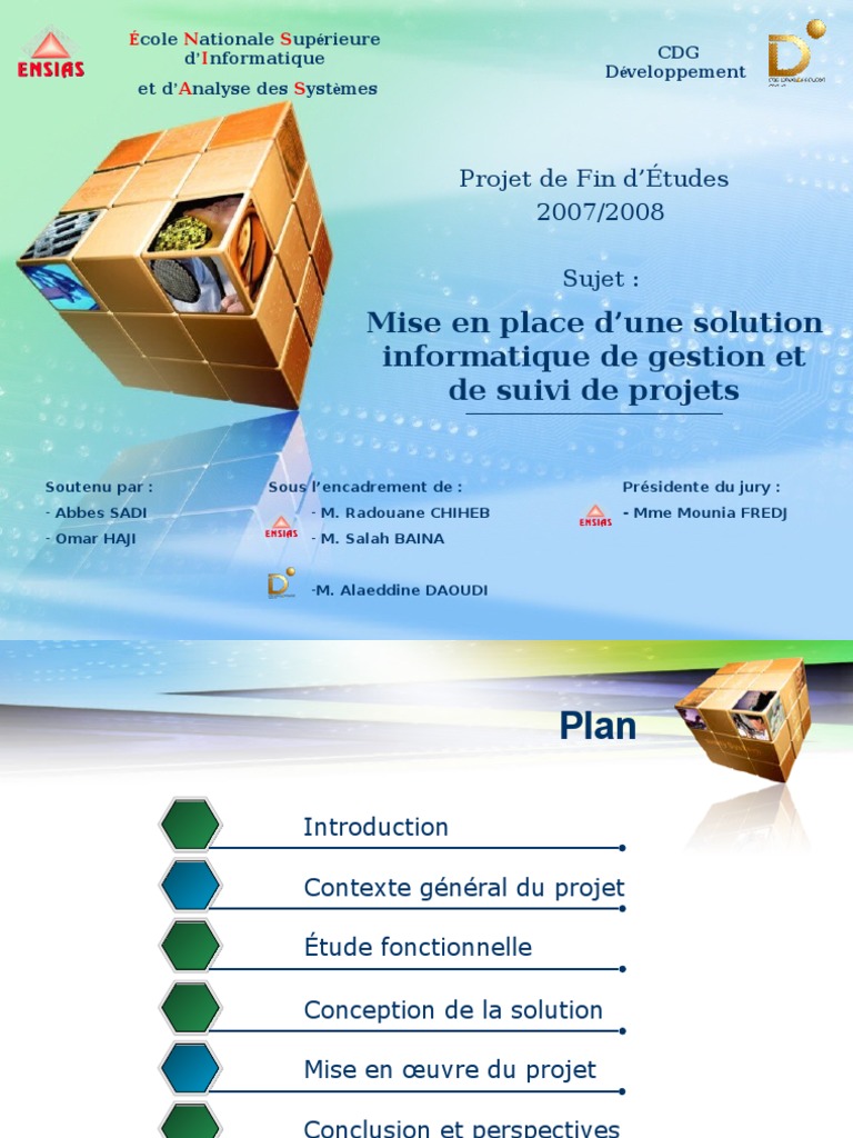 Soutenance Pfe CDG Dev | PDF | Technologie et ingénierie