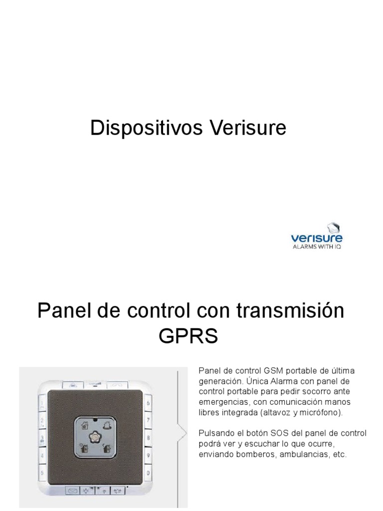 Dispositivos y Panel de Control Verisure | PDF | Science | Electrónica