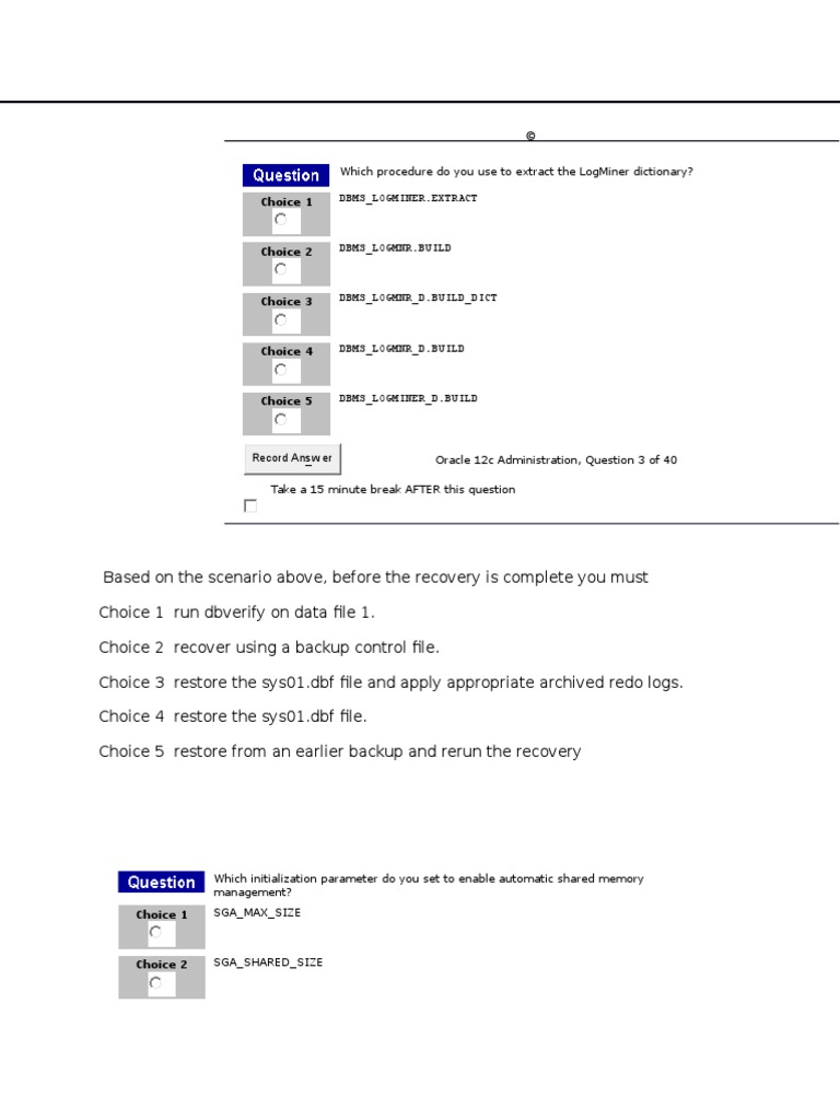 Brain Bench | Download Free PDF | Oracle Database | Databases