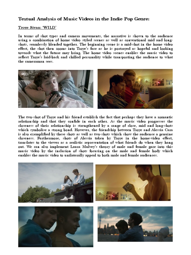 Troye Sivan 'WILD' Textual Analysis PDF | PDF | Leisure | Entertainment (General)