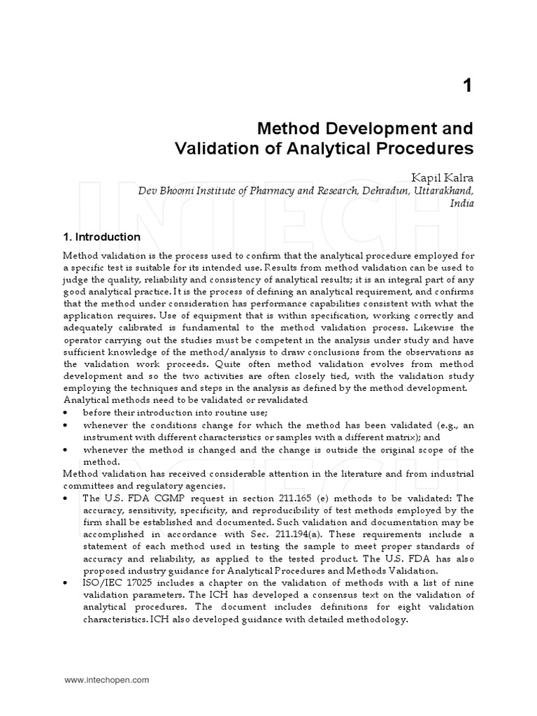Method Validation and Development | PDF | Detection Limit | Accuracy ...