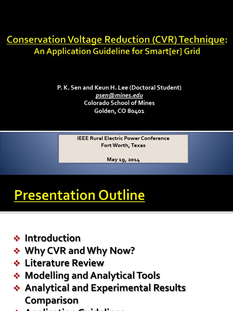 CVR Technique App Guide For Smarter Grid | PDF | Kilowatt Hour | Ac Power