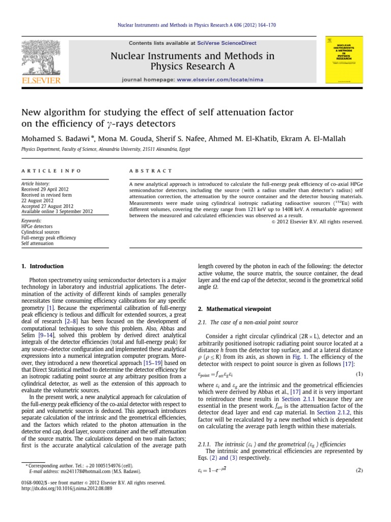 Nuclear Instruments and Methods in Physics Research A | PDF ...