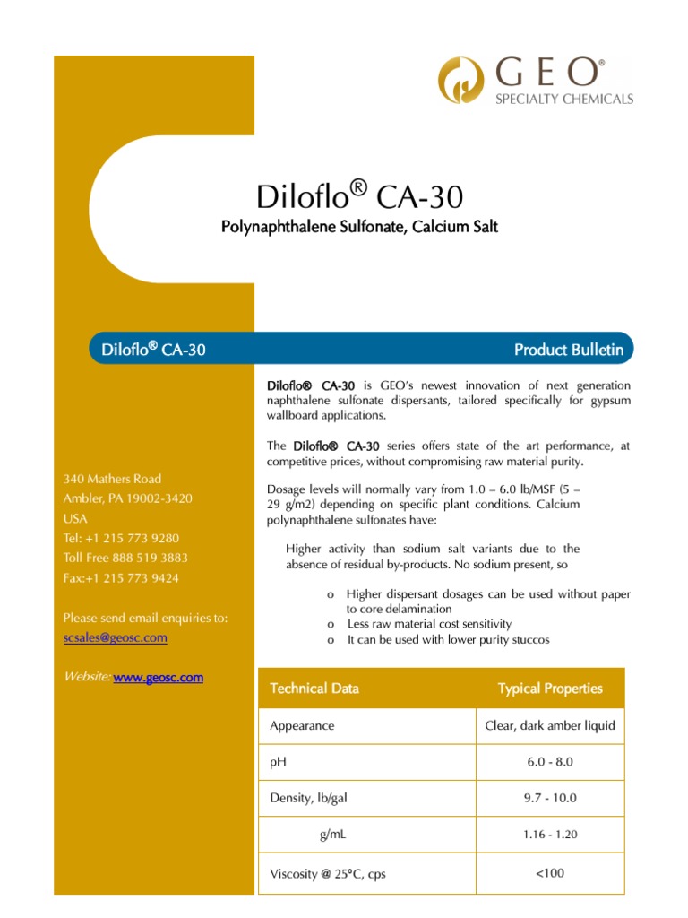 Diloflo CA 30 | Sodium | Calcium