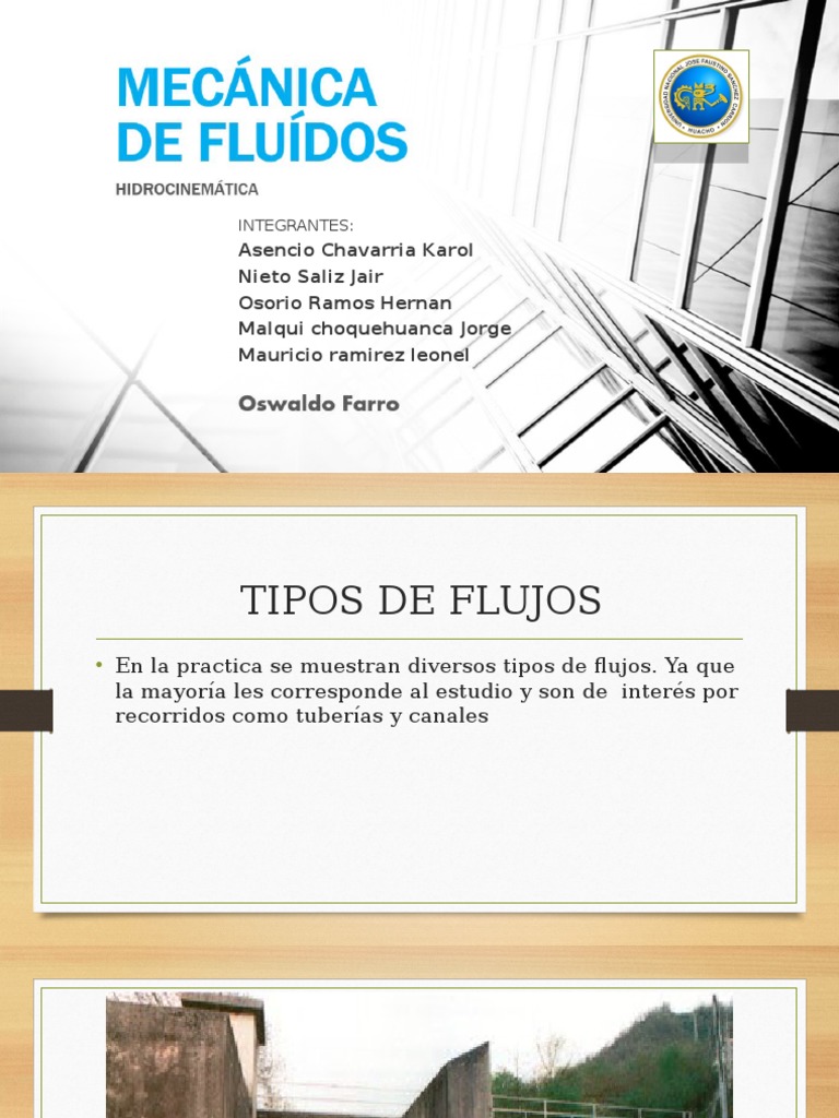 Tipos de Flujos | Descargar gratis PDF | Movimiento (física) | Velocidad