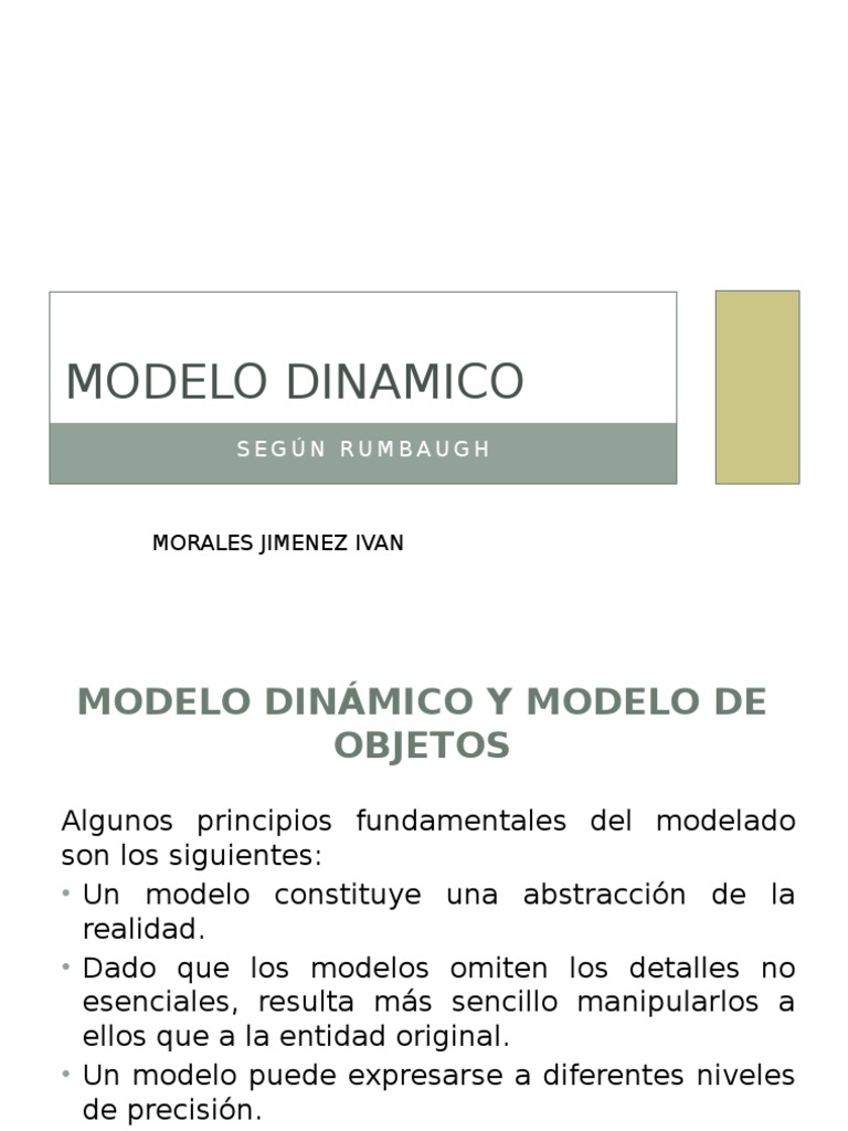 Modelo Dinamico | Programación orientada a objetos | Cognición