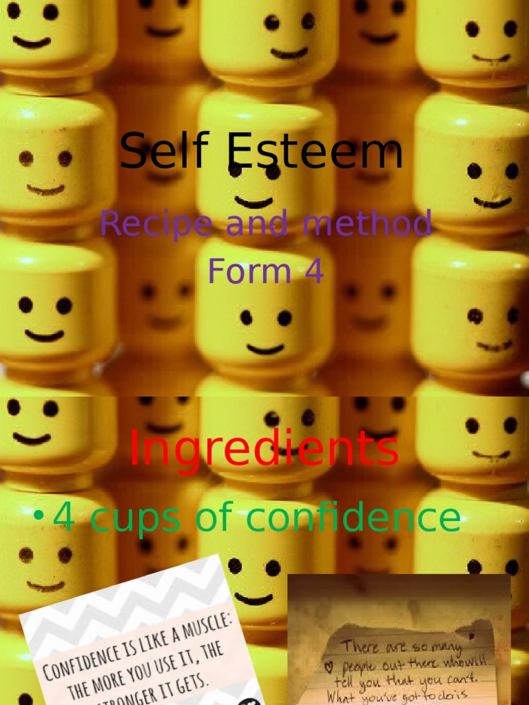 Self Esteem: Recipe and Method Form 4 | PDF