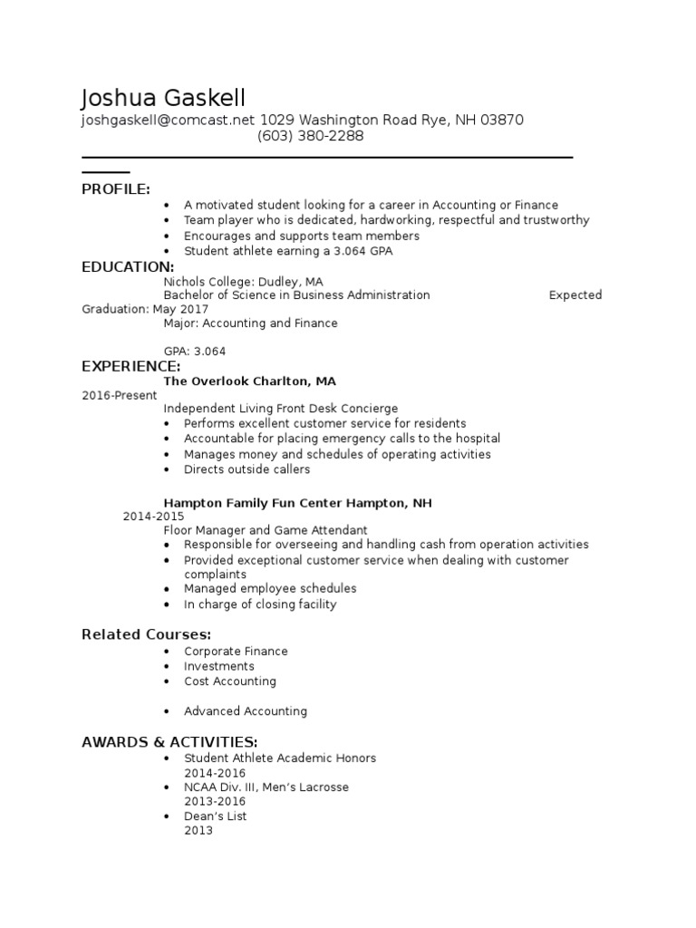 Resume Weebly | PDF