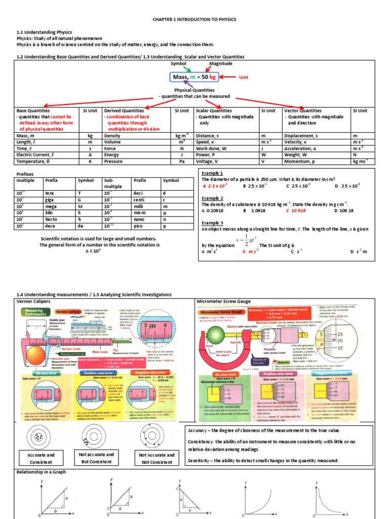 Chapter 1 Introduction To Physics - Express Revision - Teacher's | PDF ...