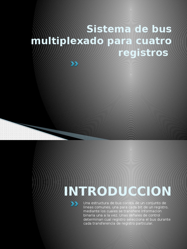 Sistema de Bus Multiplexado para Cuatro Registros | PDF | Ciencia y ...