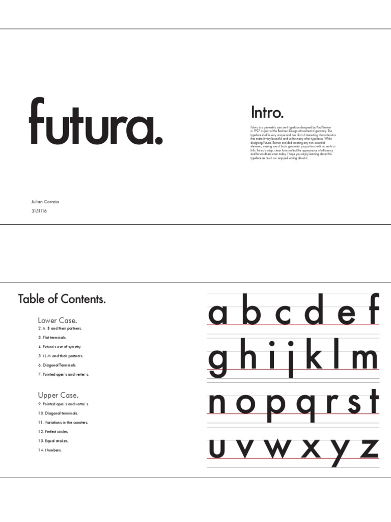 Futura Book | Typefaces | Sans Serif