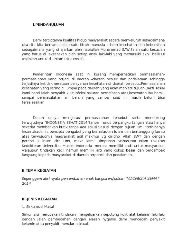 Proposal Baksos | PDF