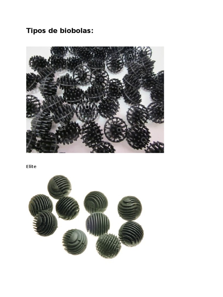 Tipos de Biobolas | PDF | Peces y humanos | Animales mantenidos como ...