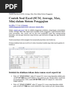 Contoh Soal Excel: Fungsi SUM dan IF | PDF | Metode & Bahan Ajar