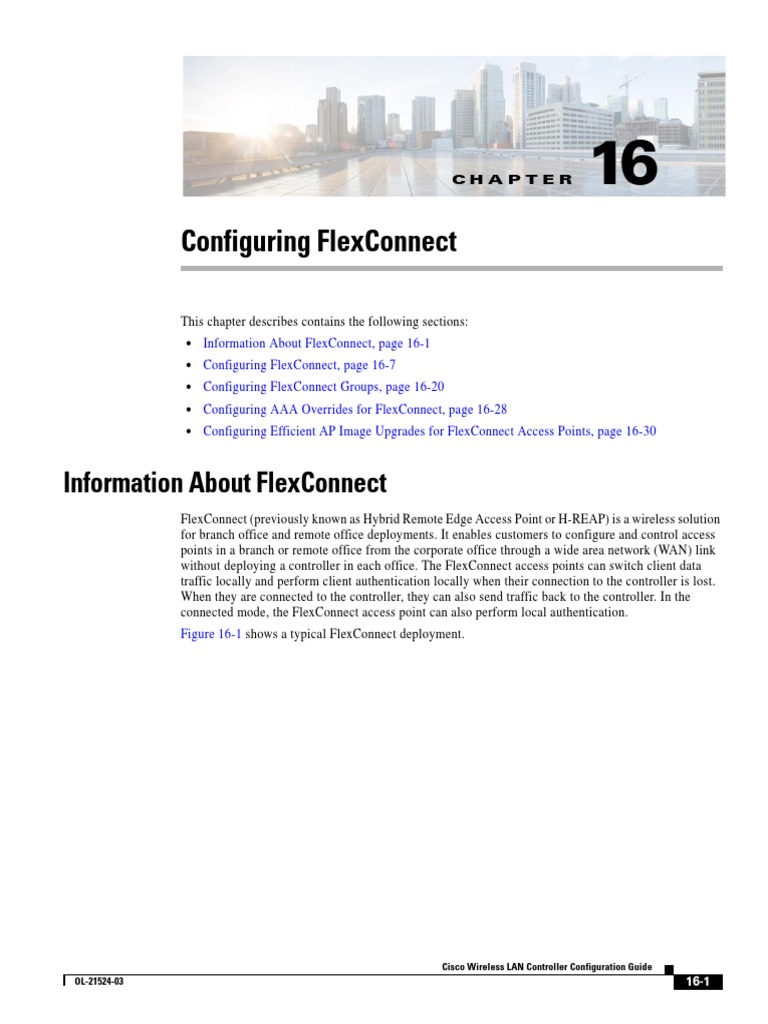 CG Flexconnect | PDF | Wireless Lan | Wireless Access Point