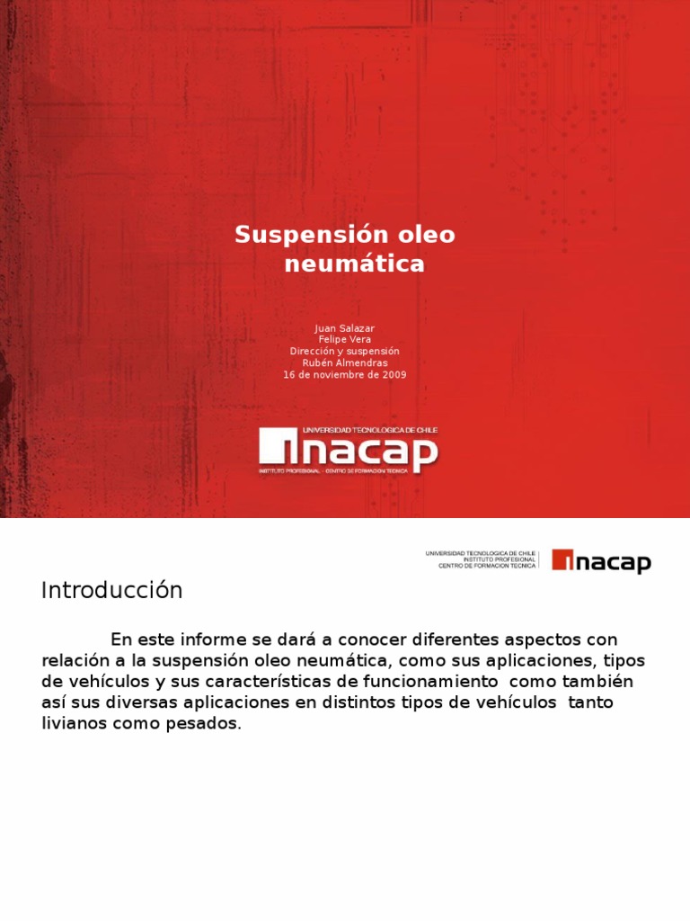 Suspension Oleo Neumatica | PDF | Suspensión (Vehículo) | Eje
