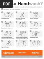 Hand Rub Steps for Hygiene | PDF | Hand | Hand Washing