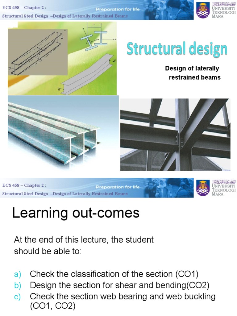 Design of Laterally Restrained Beams | PDF | Beam (Structure) | Buckling