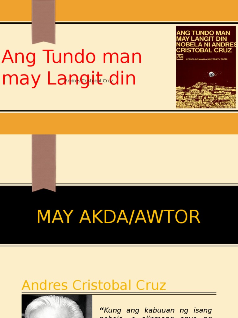 Tondo Man Ay May Langit Din (Ulat) | PDF