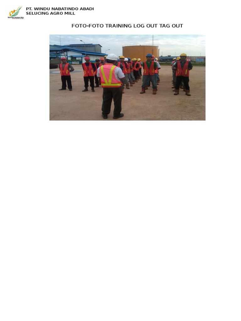 Foto2 Training Log Out Tag Out | PDF