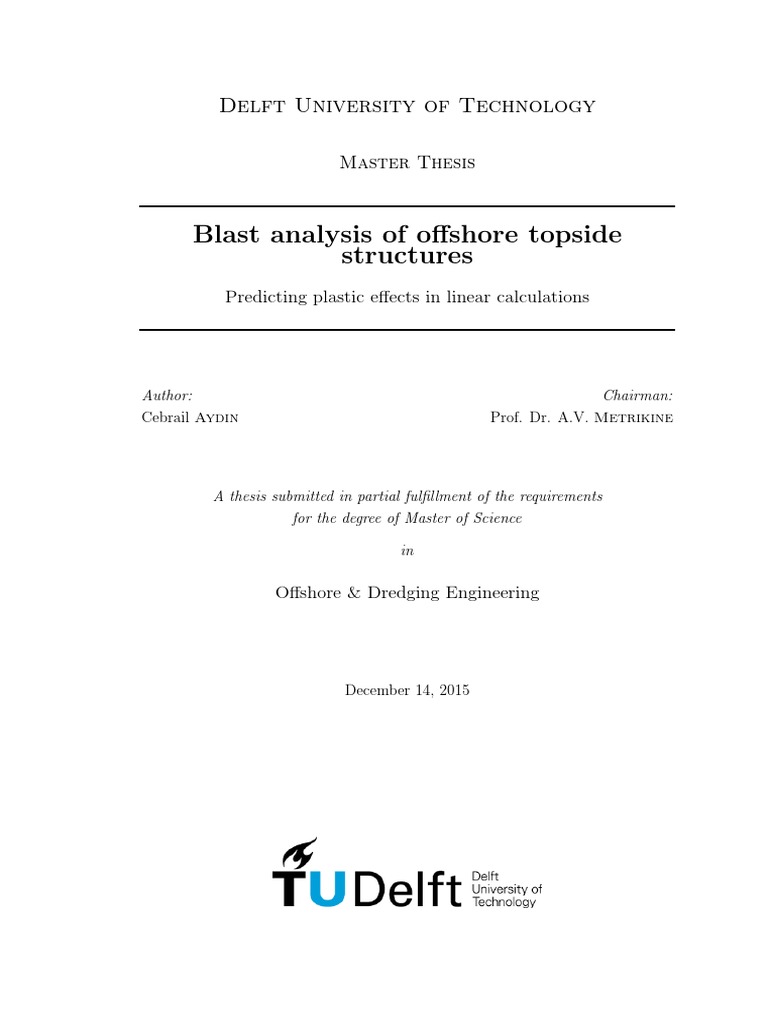Blast analysis of offshore topside structures | PDF | Bending ...