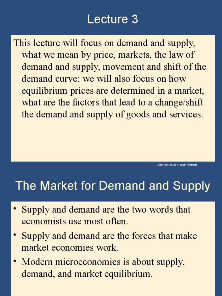 Demad and Supply | PDF | Supply (Economics) | Supply And Demand