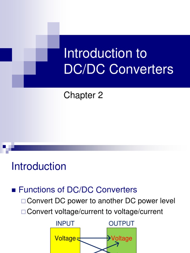 PPT Introduction To DC-DC Converters | Download Free PDF | Physical ...