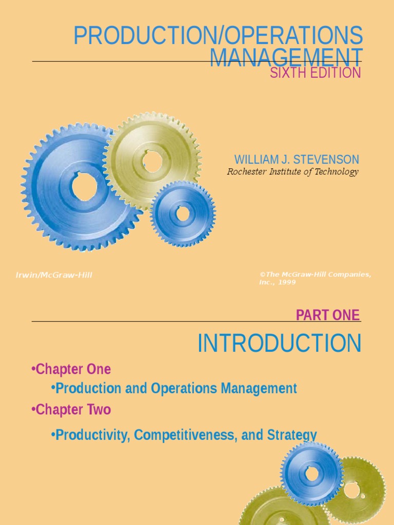 Production and Operations Management | PDF | Operations Management ...