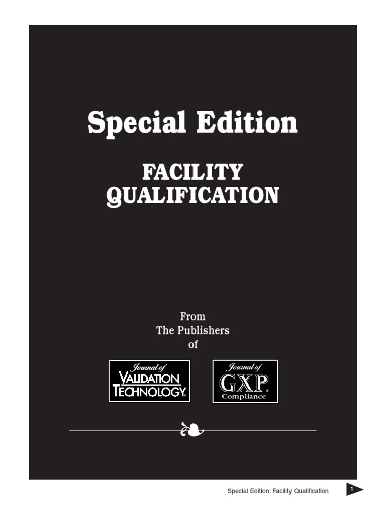 Facility Qualification - Book Published by IVT | PDF | Verification And ...