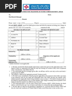 Indian Bank RTGS Form | PDF | Financial Services | Banking Technology