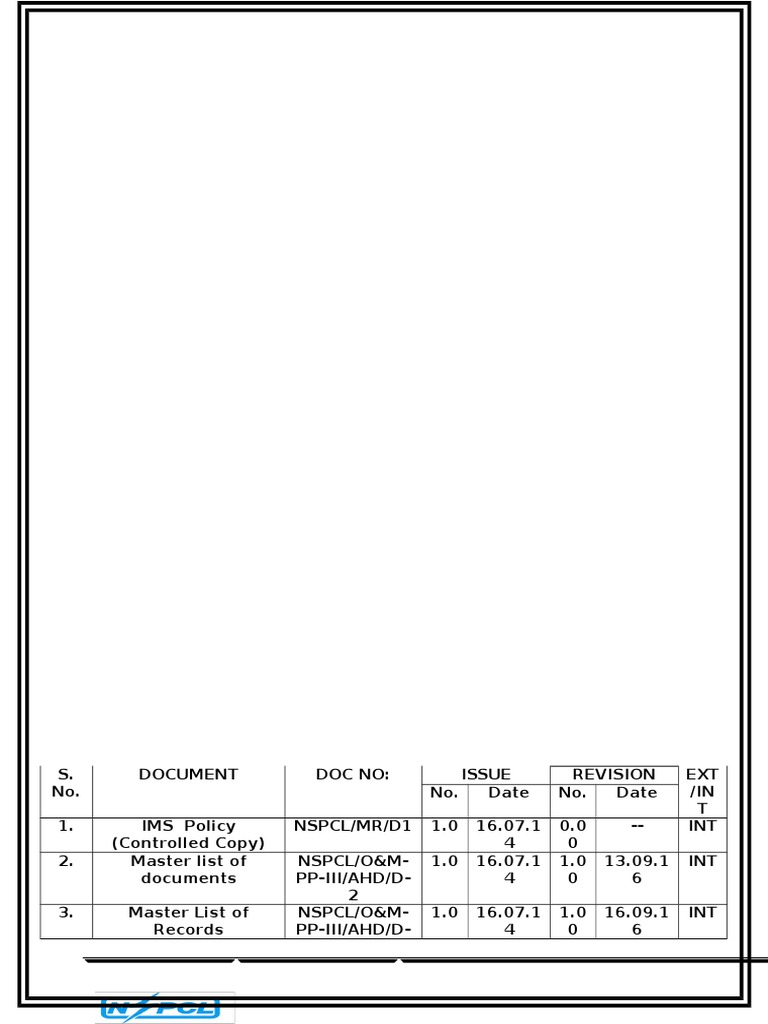 2 Master List of Documents.r1 | PDF | Nature