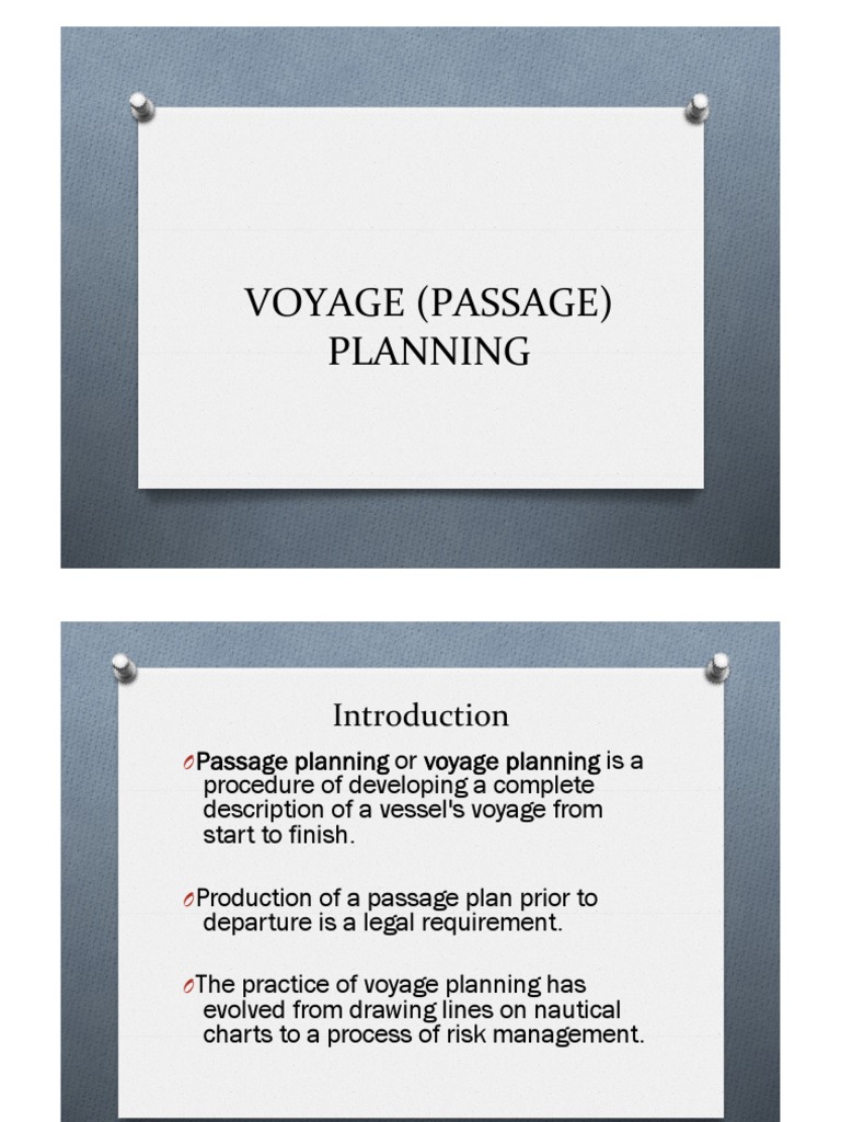 Voyage Planning: Four Stages Explained | PDF | Water Transport ...