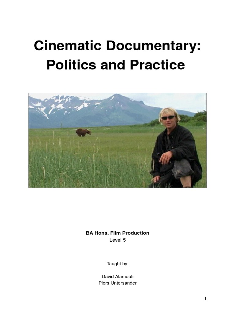Cinematic Documentary - Handout | PDF | Documentary Film | Educational ...