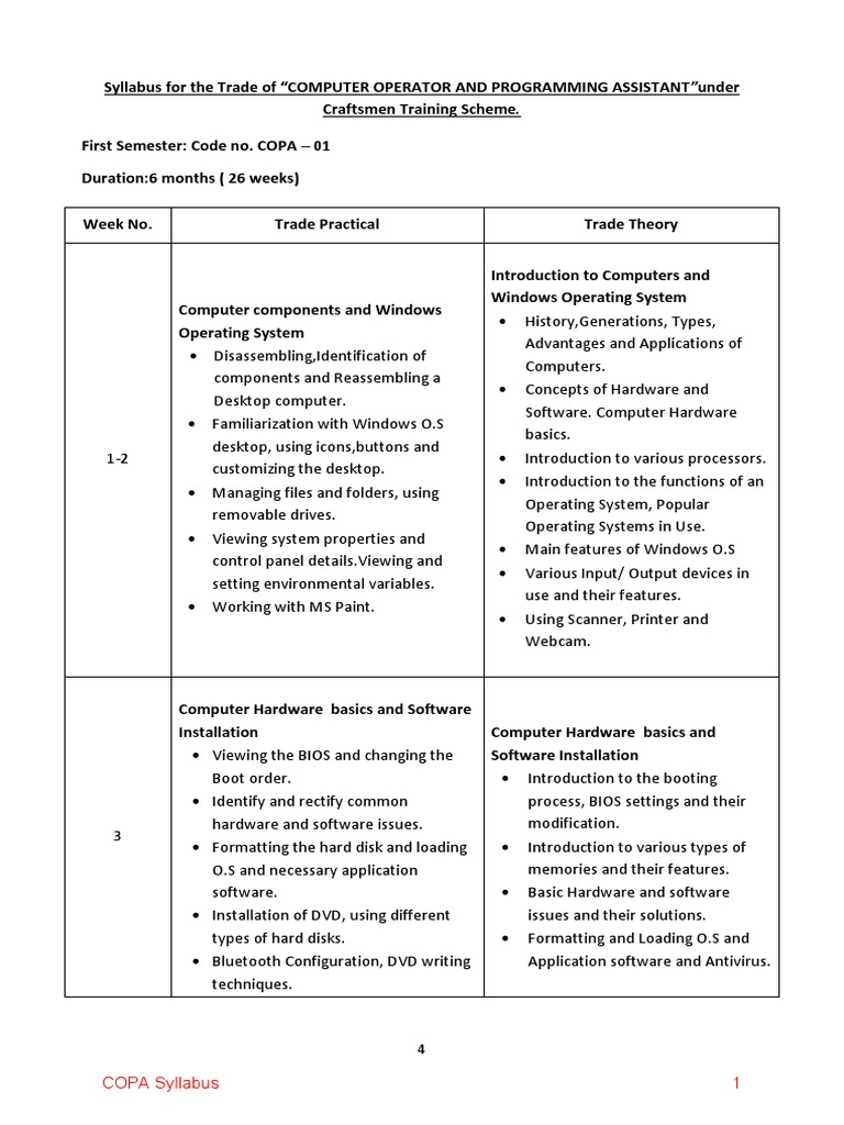 Computer Operator Training Guide | PDF