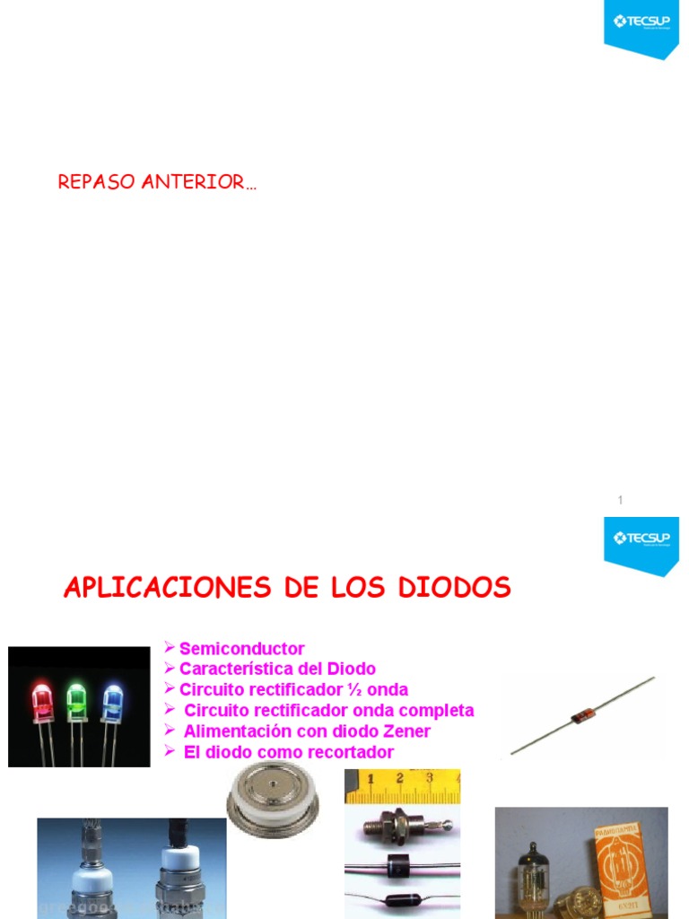 03 - DIODO - Aplicaciones | Rectificador | Diodo