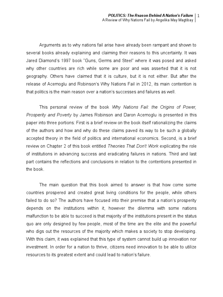 Why Nations Fail | PDF