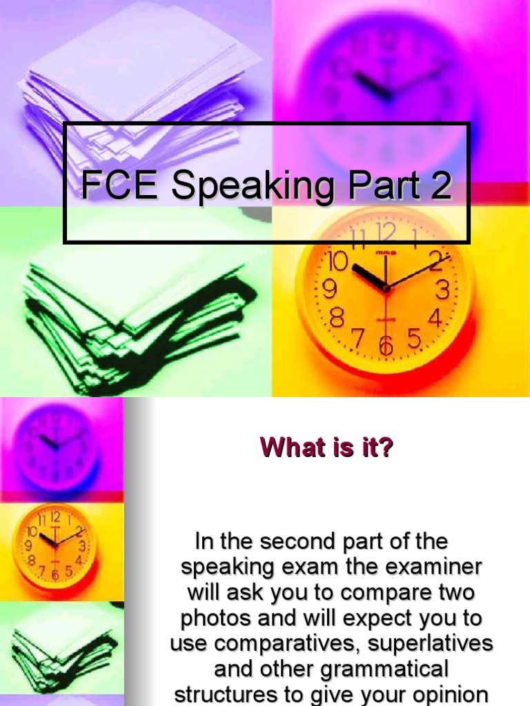 FCE Speaking Part 2: Image Comparison Guide | PDF | Test (Assessment ...
