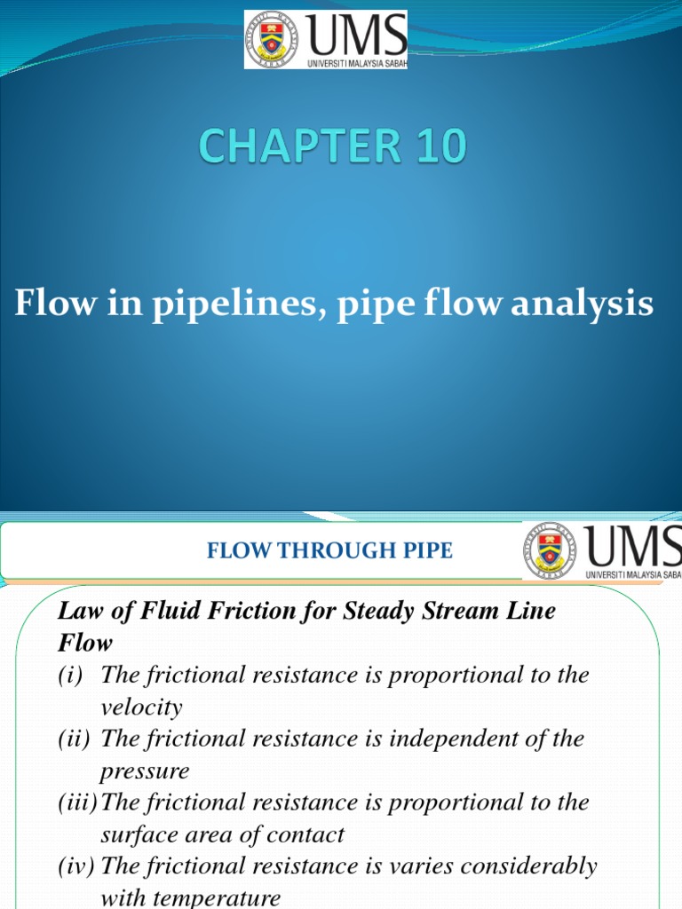 KA20703-Chapter 10-Flow in Pipelines Pipe Flow Analysis | PDF | Fluid ...