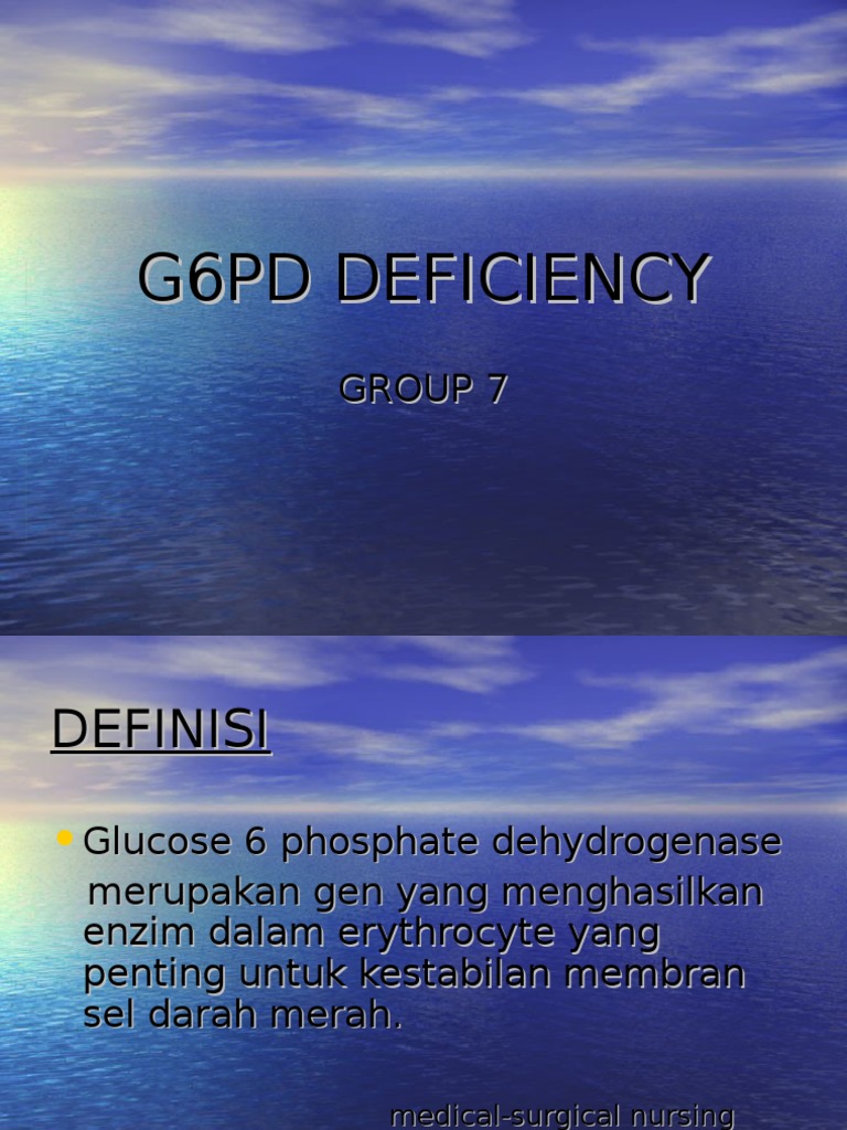 g6pd Deficiency | PDF