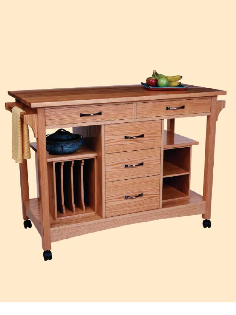Woodworking Plans - Kitchen Workstation | PDF | Kitchen | Cabinetry